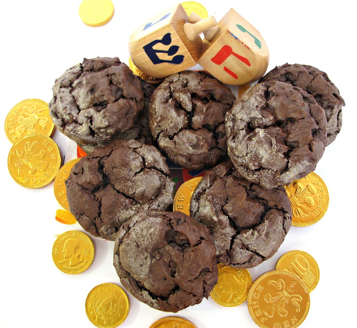 Very Chocolate Chanukah Gelt Cookies - The Monday Box