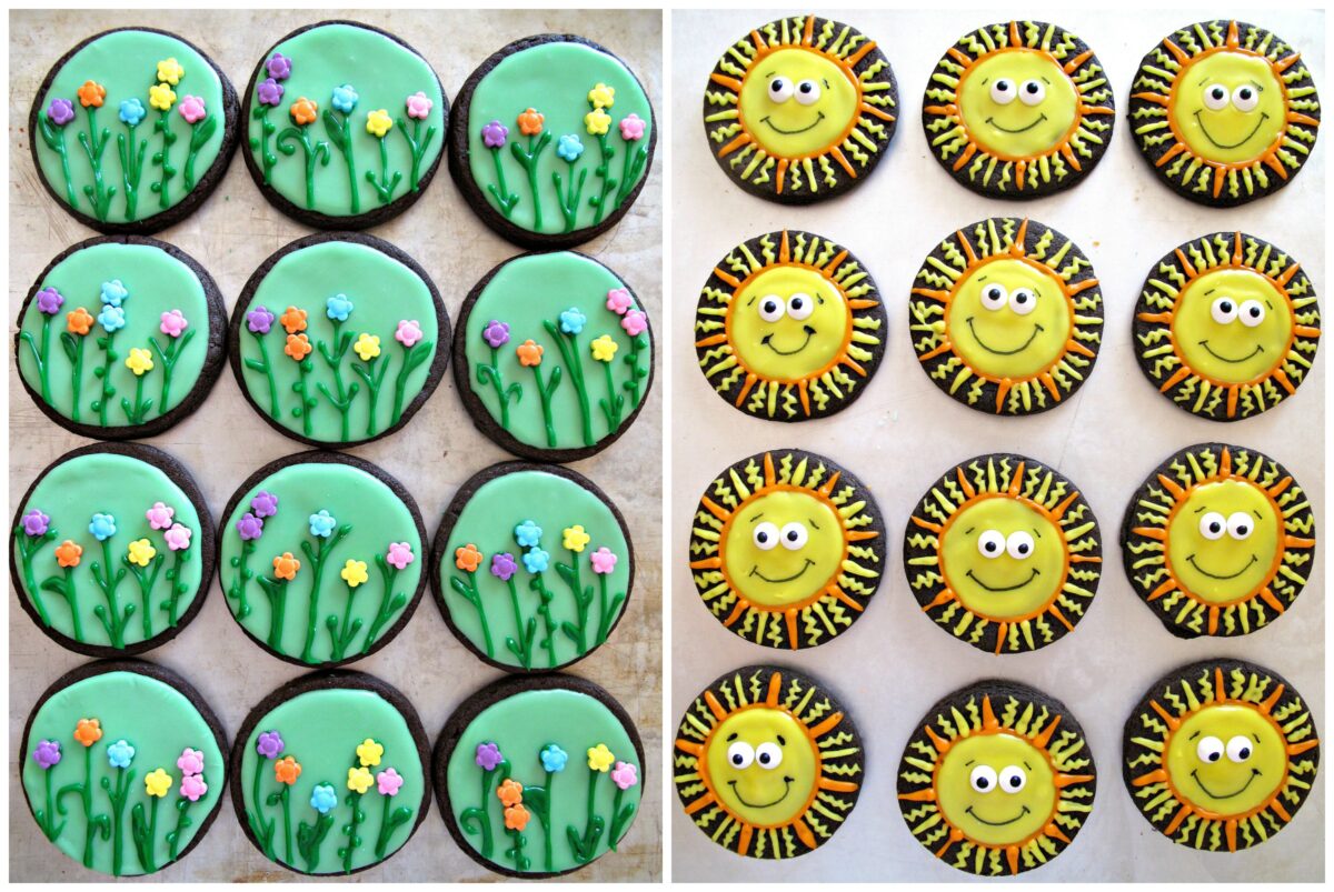 Spring Flowers and Smiling Sun Sugar Cookies - The Monday Box