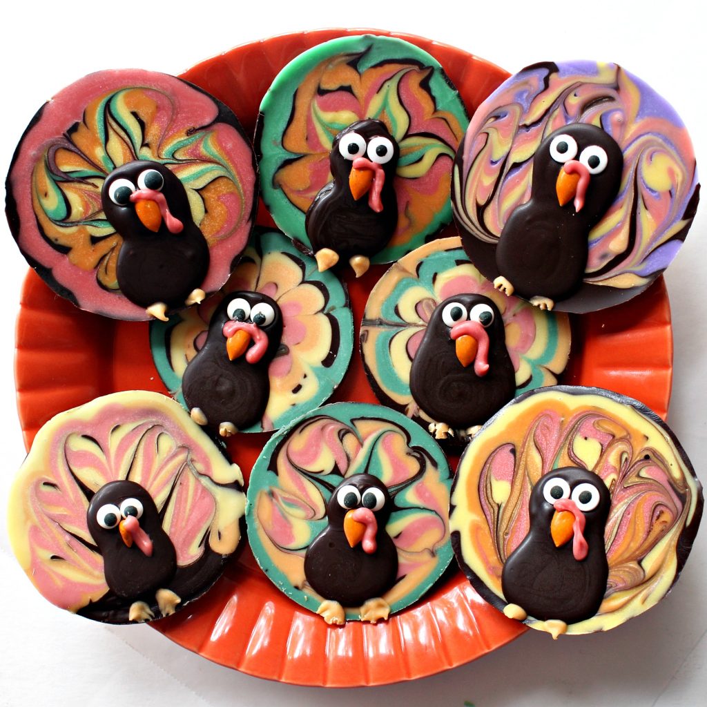 Chocolate Bark Thanksgiving Turkeys - The Monday Box