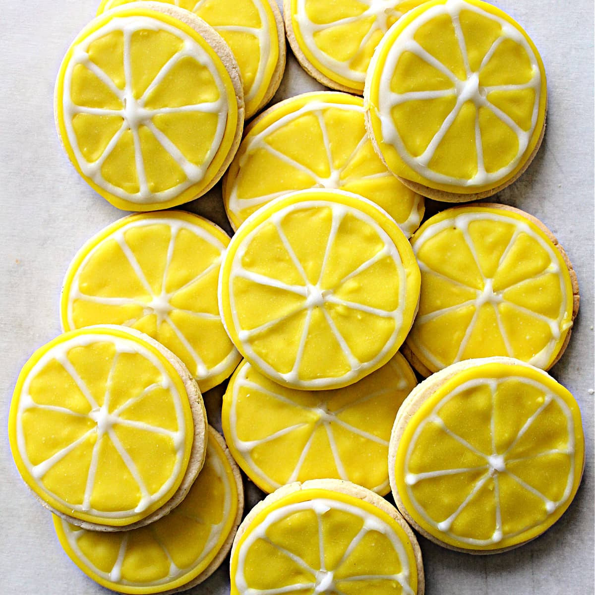 Lemon Sugar Cookies Decorated Like Lemon Slices - The Monday Box