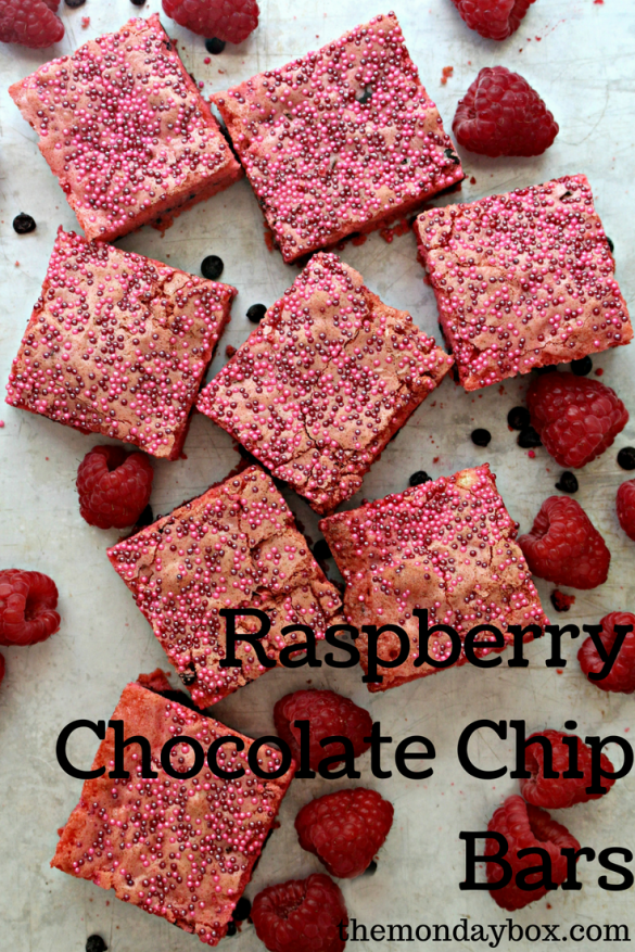 Raspberry Chocolate Chip Bars - The Monday Box