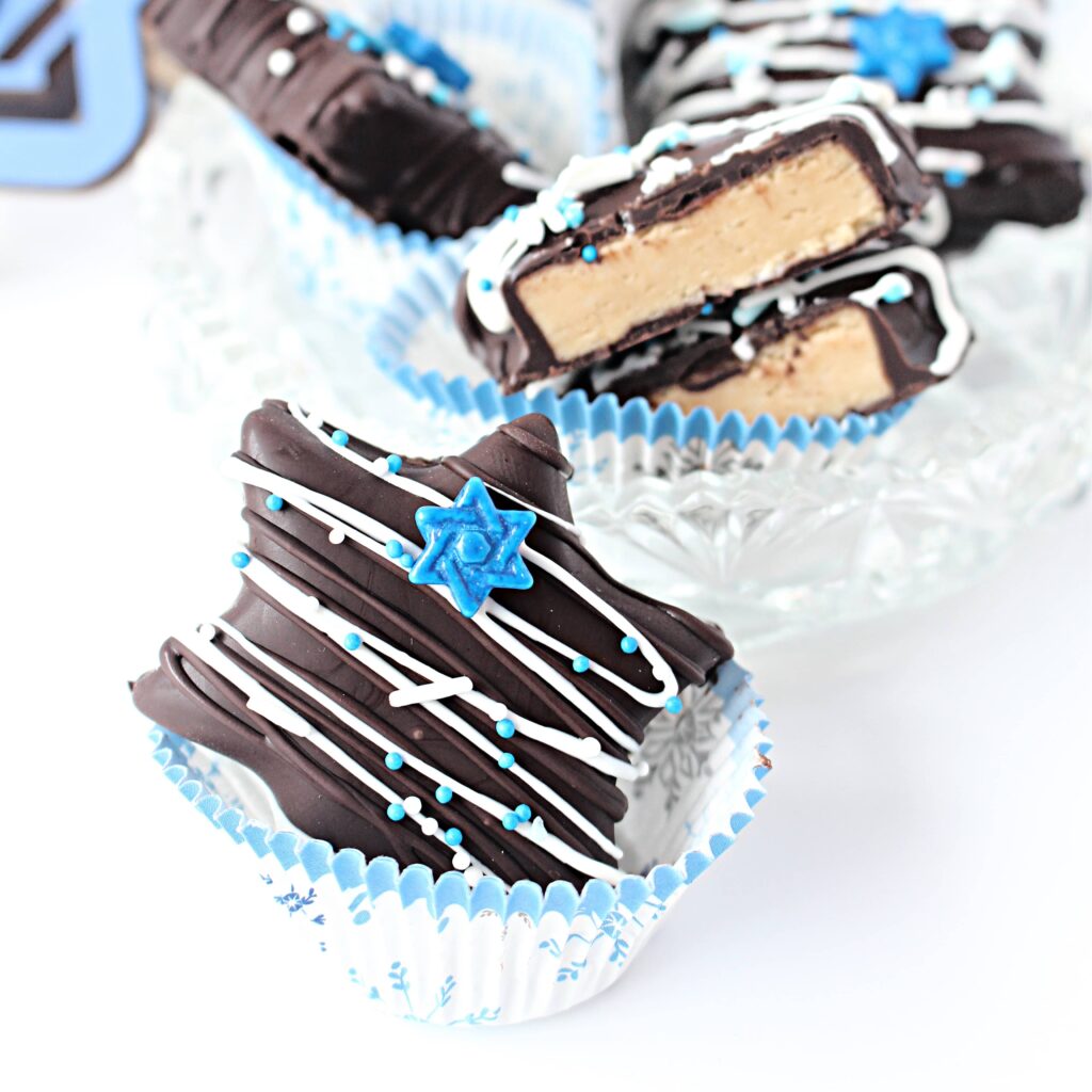 Chocolate Peanut Butter Hanukkah Candy - The Monday Box