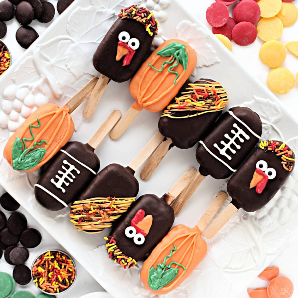 Thanksgiving Peanut Chews Candy Pops - The Monday Box