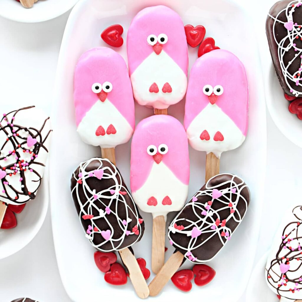 Valentine's Day Peanut Chews Candy Pops - The Monday Box