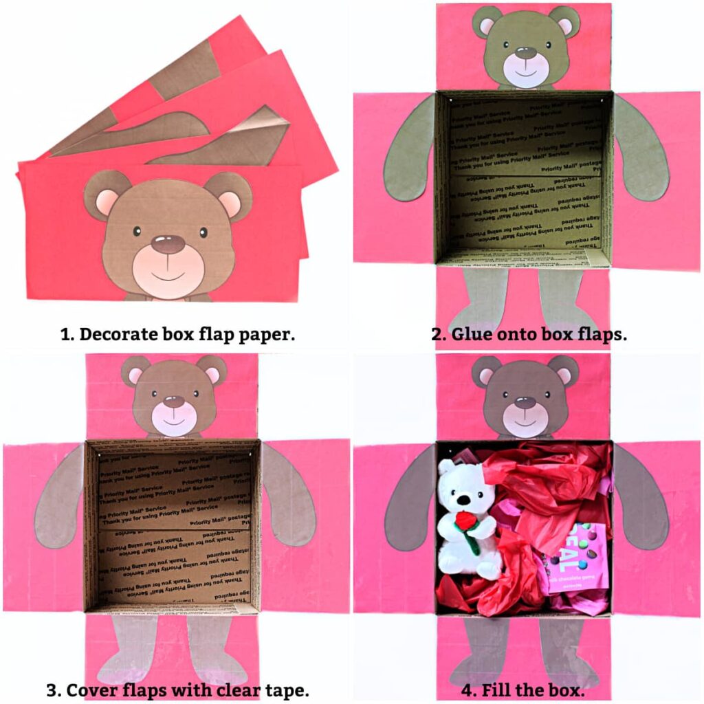 Valentine Bear Care Package - The Monday Box